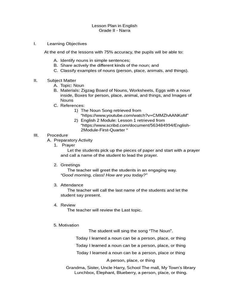 LP in English Group 1 Revised2 Final | PDF