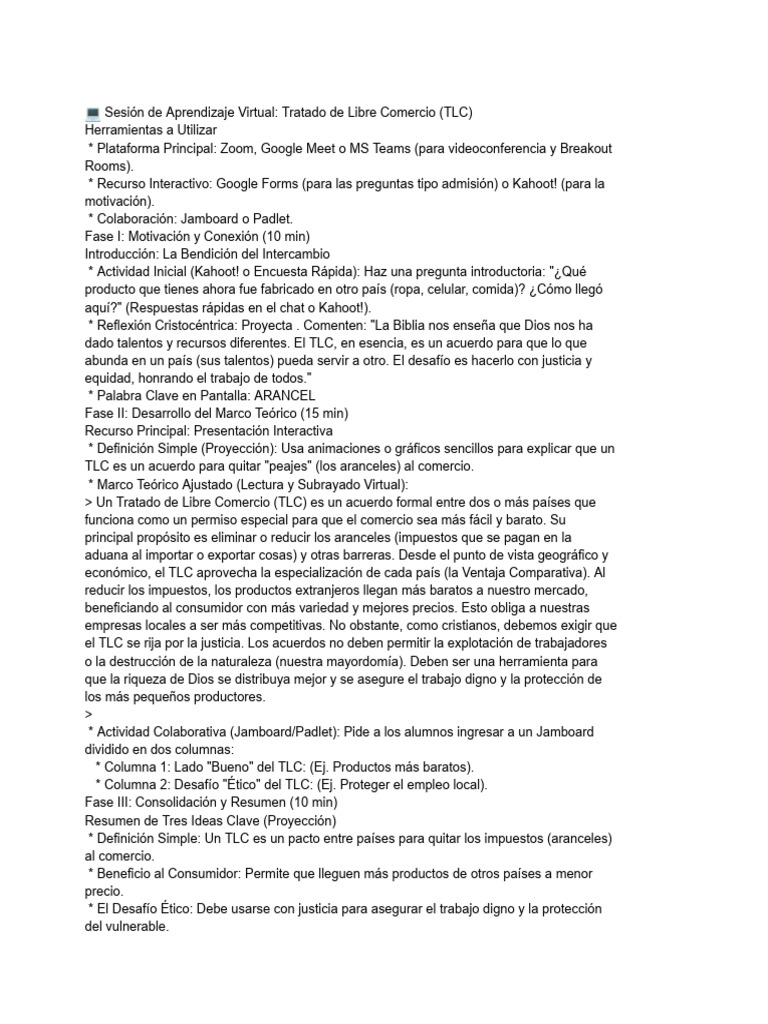 Tratado de Libre Comercio (TLC) | PDF | Arancel | Economias