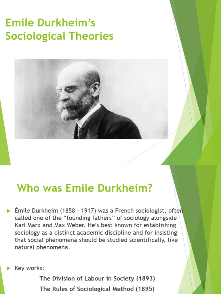 Durkheim Anomie Presentation | PDF | Émile Durkheim | Sociology