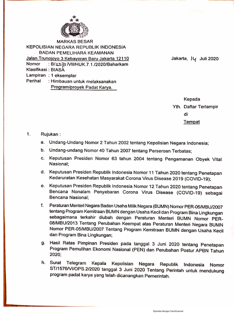 Surat Himbauan | PDF