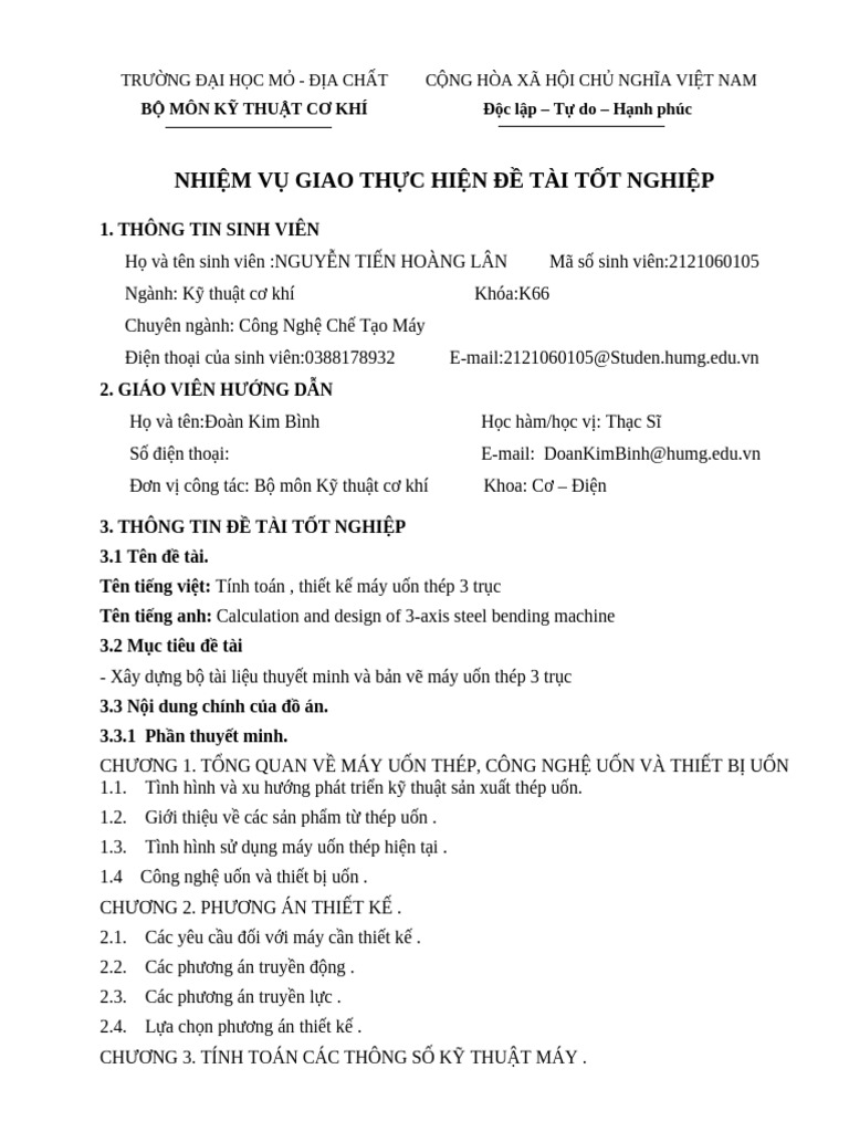 De Tai Do An Tot Nghiep 1 | PDF