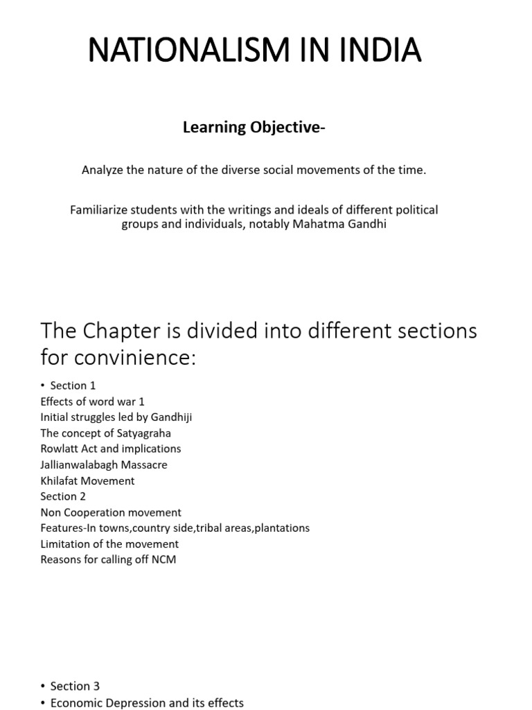 Nationalism in India - 3 | PDF | Mahatma Gandhi | Indian Nationalism