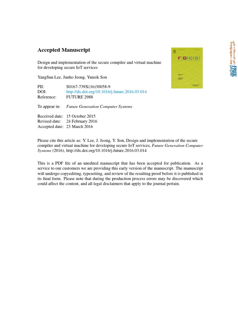 Design and Implementation of The Secure Compiler and Virtual Machine ...