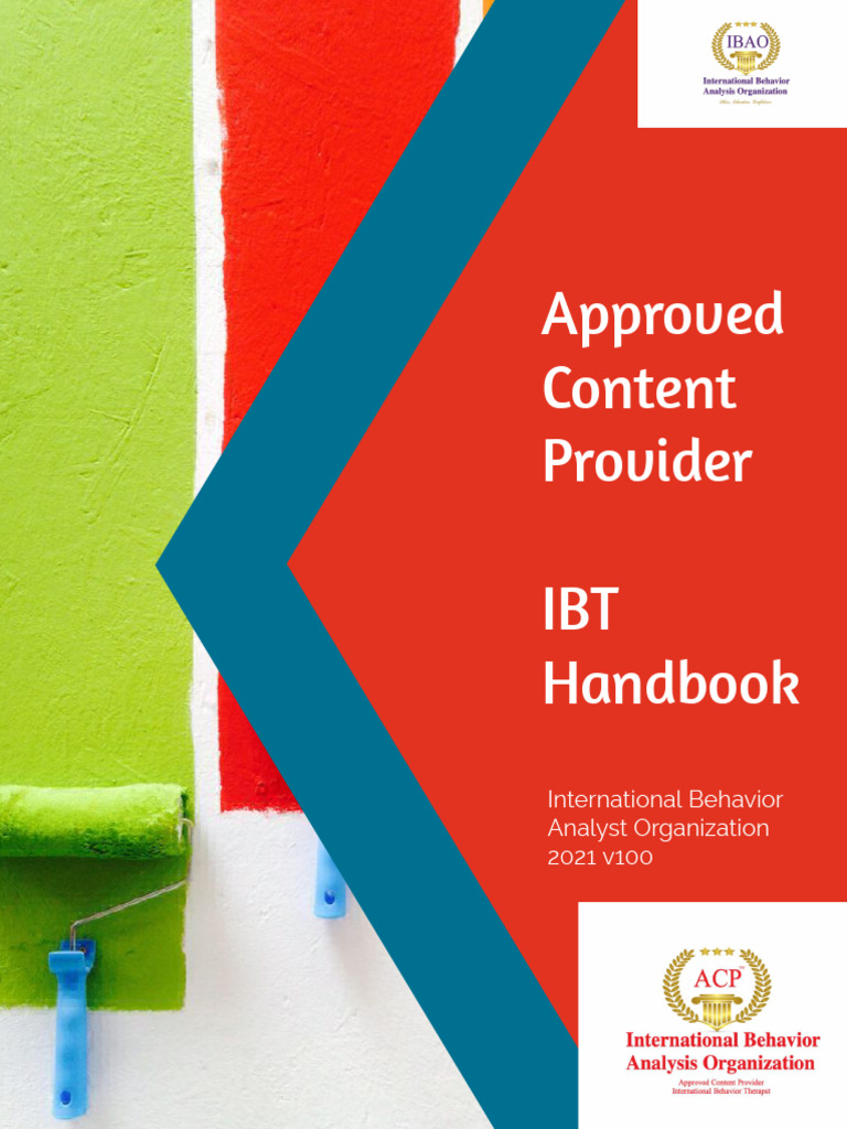 IBT ACP Program Handbook v100 (2) | PDF | Reinforcement | Disability