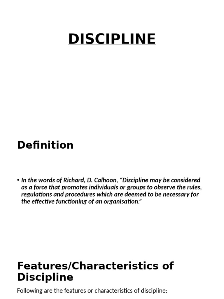 DISCIPLINE | PDF | Layoff | Employment