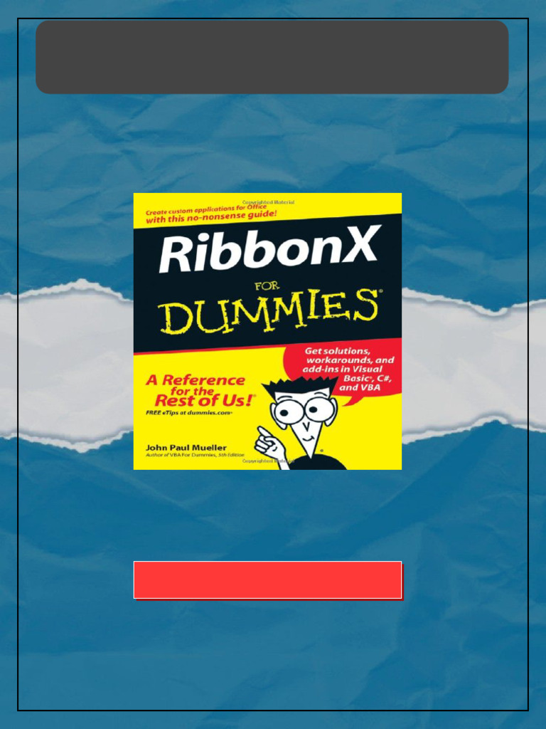 RibbonX For Dummies John Paul Mueller digital version 2025 | PDF