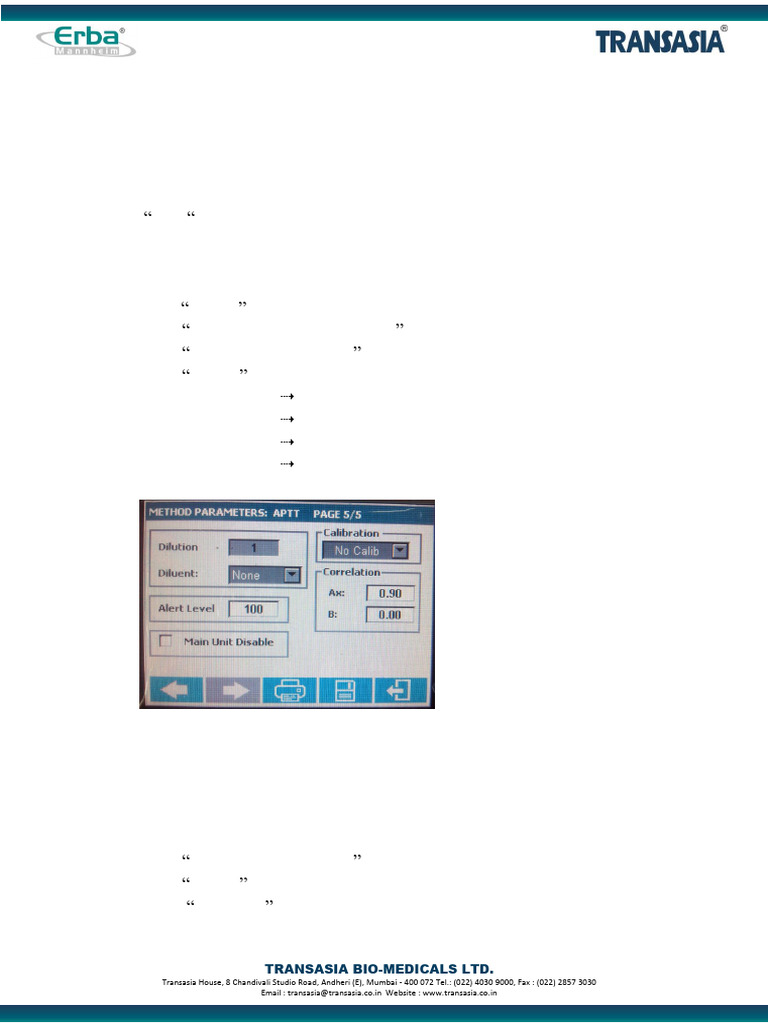 APTT Test Programming SOP Guide | PDF
