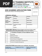 SILAG Course Application Form 2026 | PDF