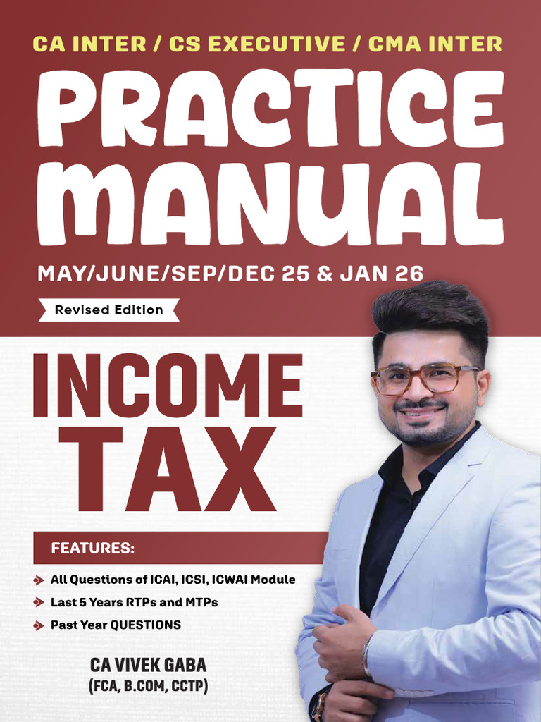 Practice Manual | PDF | Income Tax | Taxes