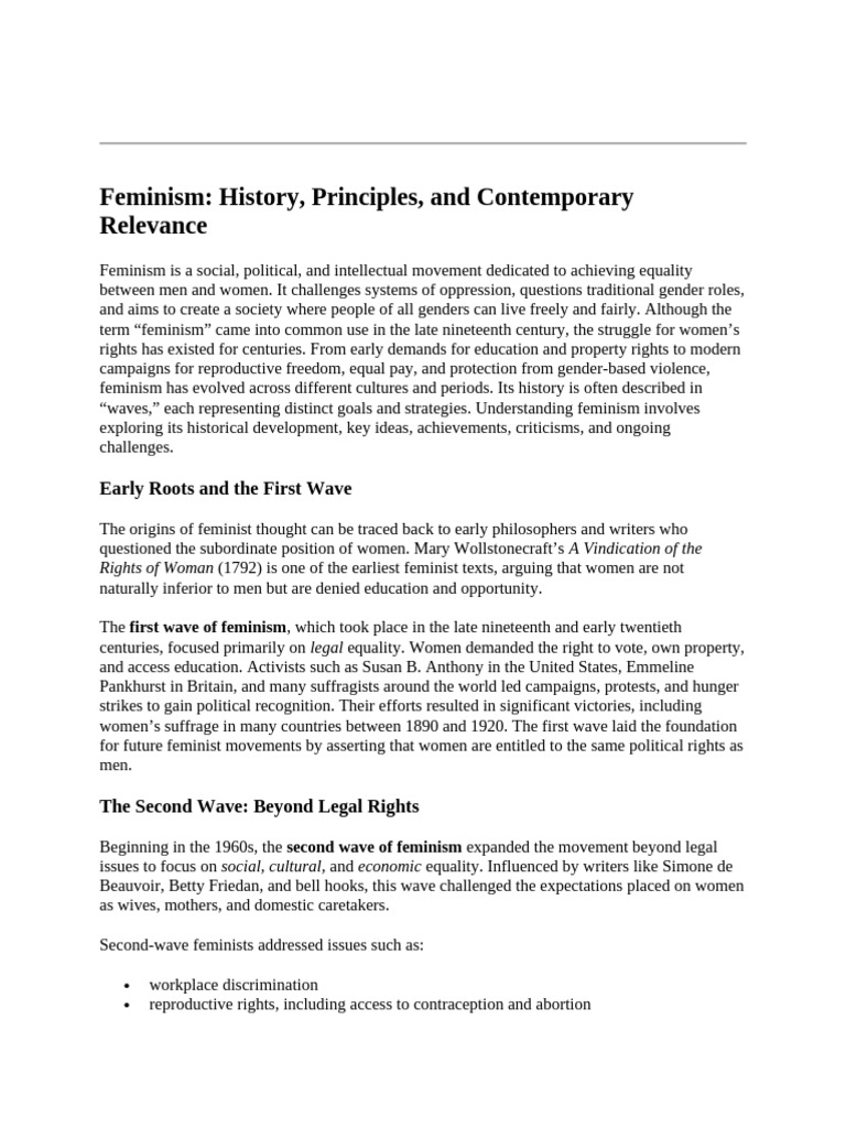 Feminism | PDF | Feminism | Gender Studies