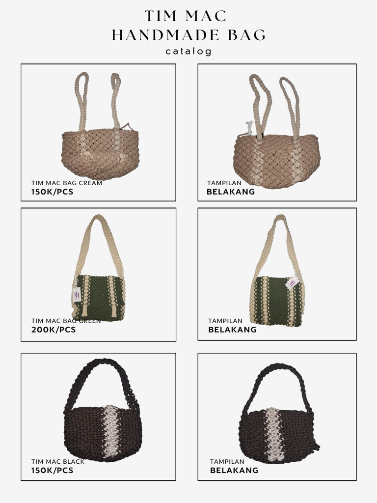 Tim Mac Handmade Bag | PDF