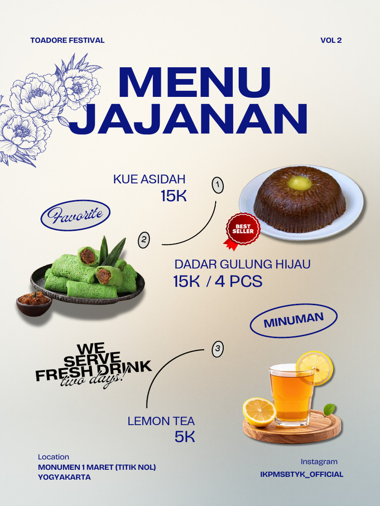 Menu Ikpm SBT Yk PDF | PDF