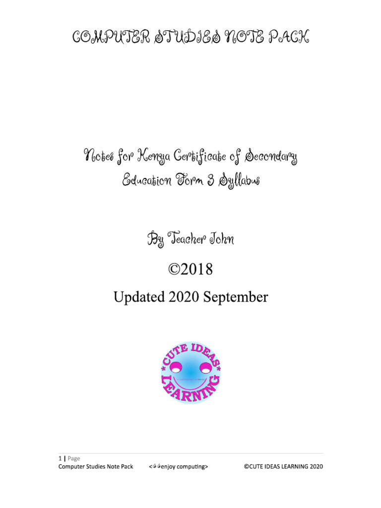 Computer Notes | PDF