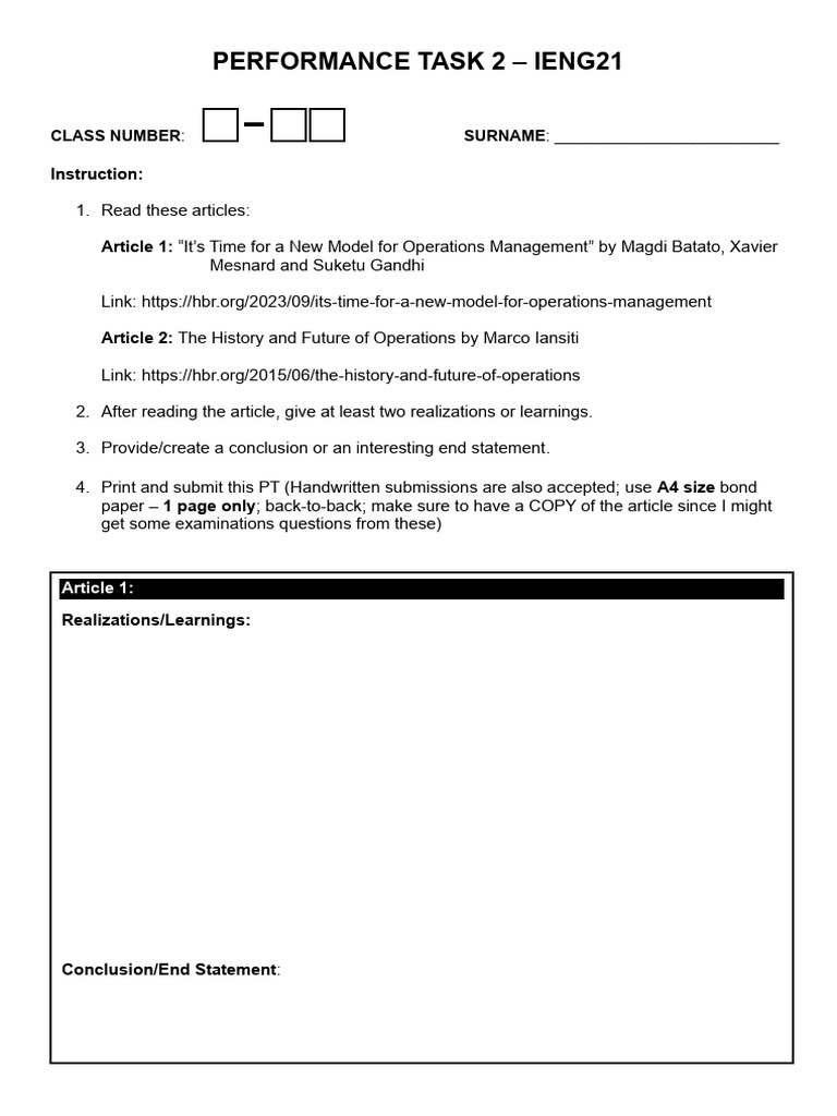 Performance Task 2 Ieng | PDF