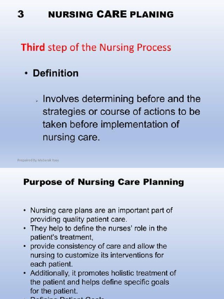 Nursing Process With Care Plans | PDF