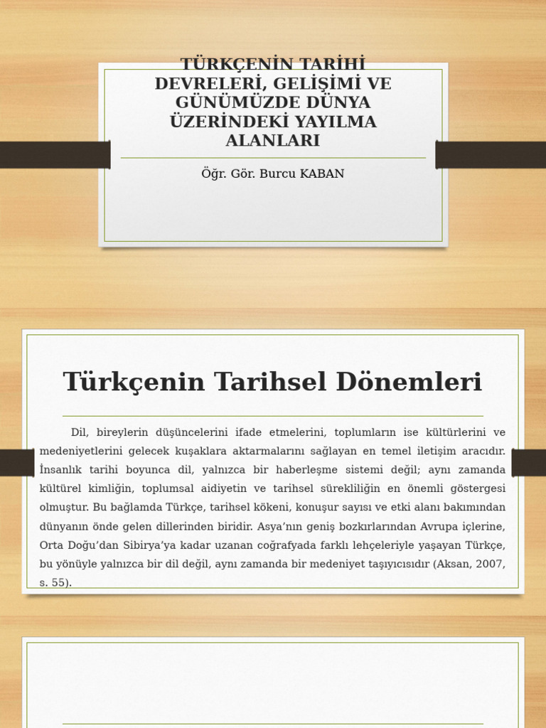 Tã Rkã Enä°n Tarä°hä° Devrelerä°, Gelä°å Ä°mä° Ve Gã Nã Mã Zde Dã Nya Ã ...