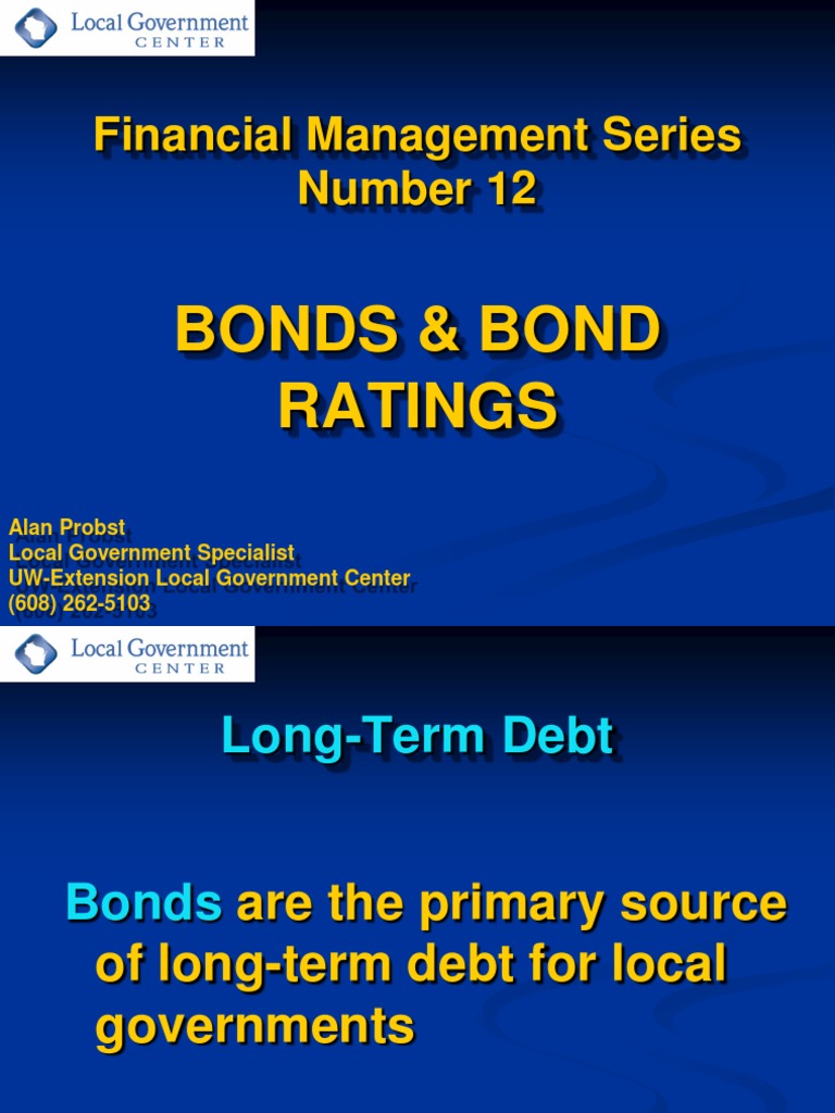 Financial Management Series Number 12: Bonds & Bond Ratings | PDF ...