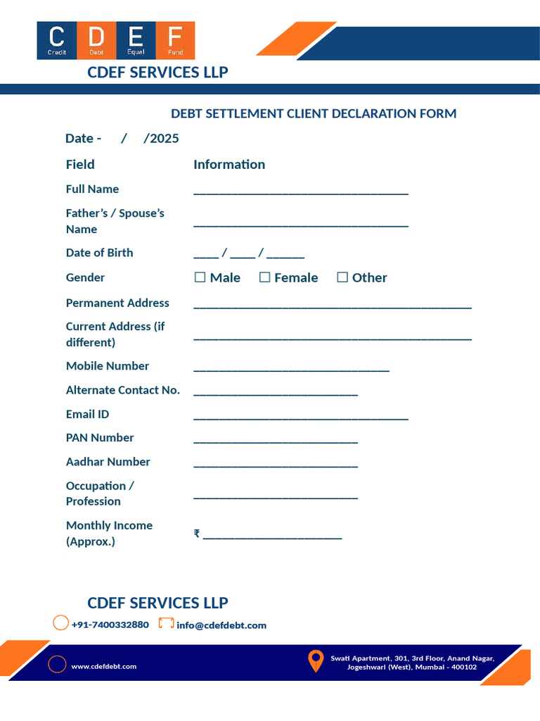 Cdef Services LLP | PDF