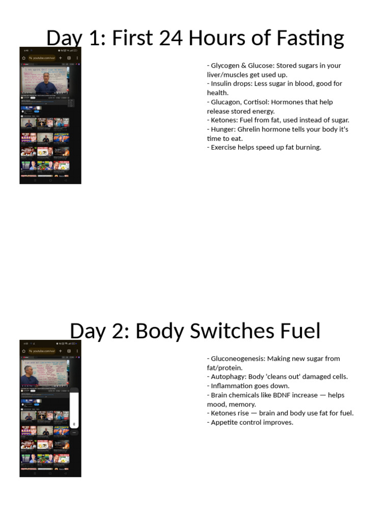 3-Day Fasting Benefits Explained | PDF
