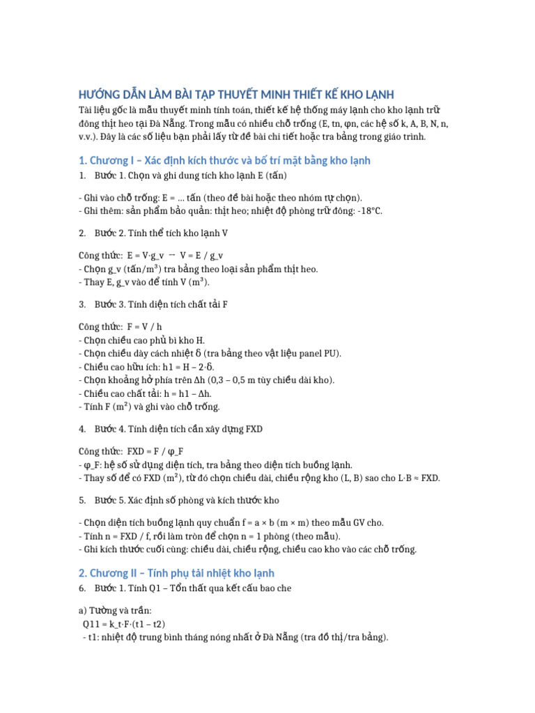 Huong Dan Lam Bai TK Kho Lanh | PDF