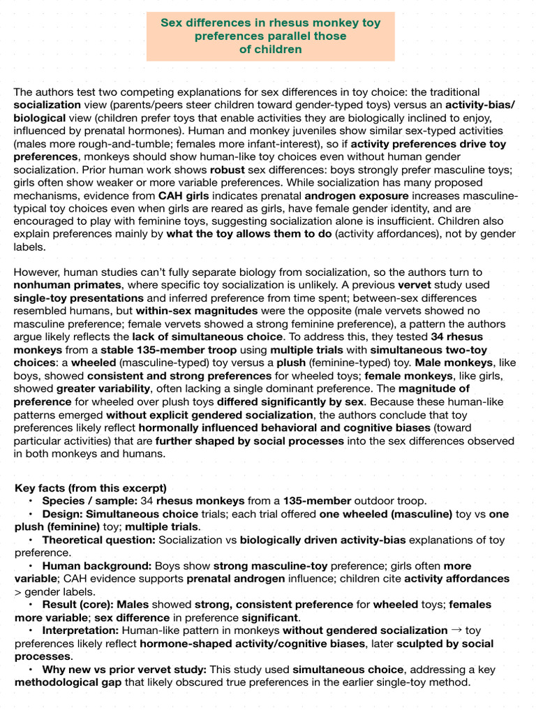 Hassett | PDF | Toys | Gender