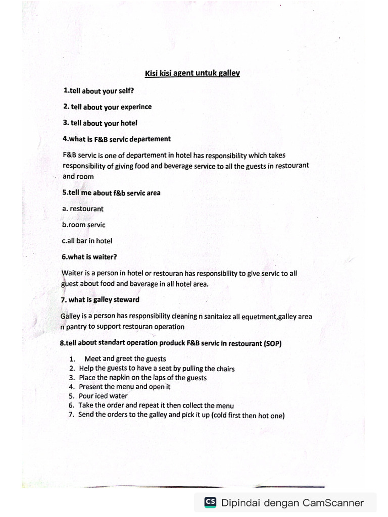 Galley Utility | PDF