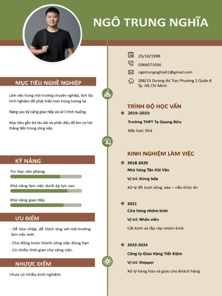 CV Ngô Trung Nghĩa 2025 | PDF