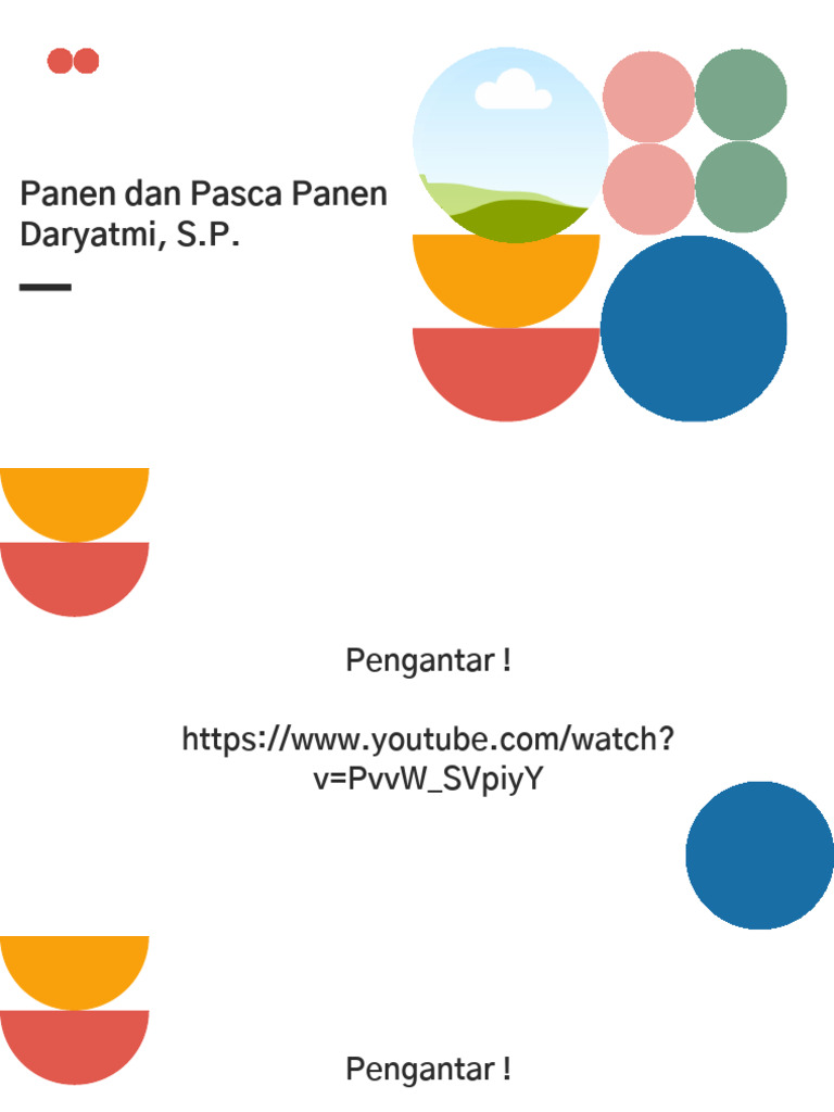 Teknik Panen dan Penanganan Pasca Panen | PDF