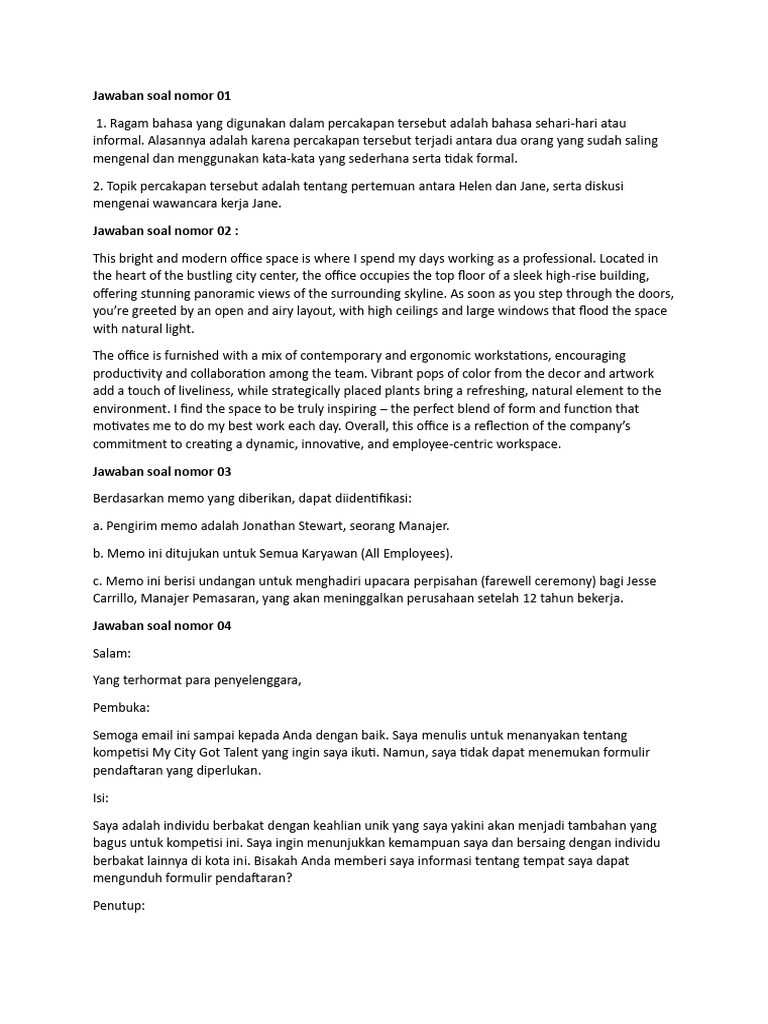 Tugas Tutorial Ke 1 | PDF