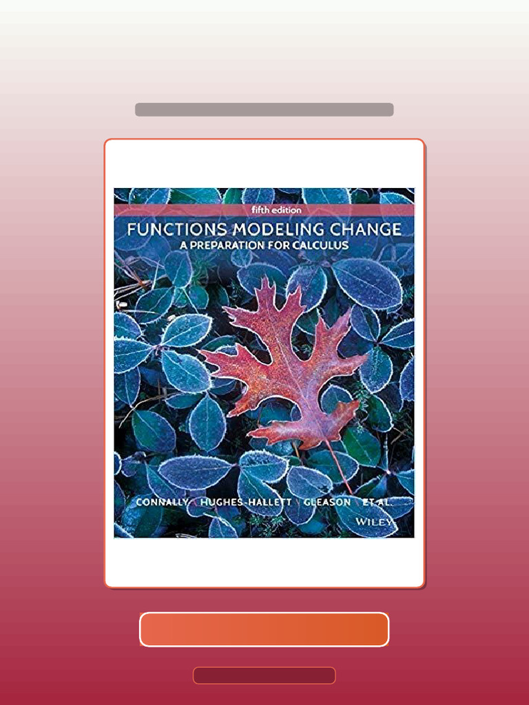 Answers for Functions Modeling Change a Preparation for Calculus 5th ...