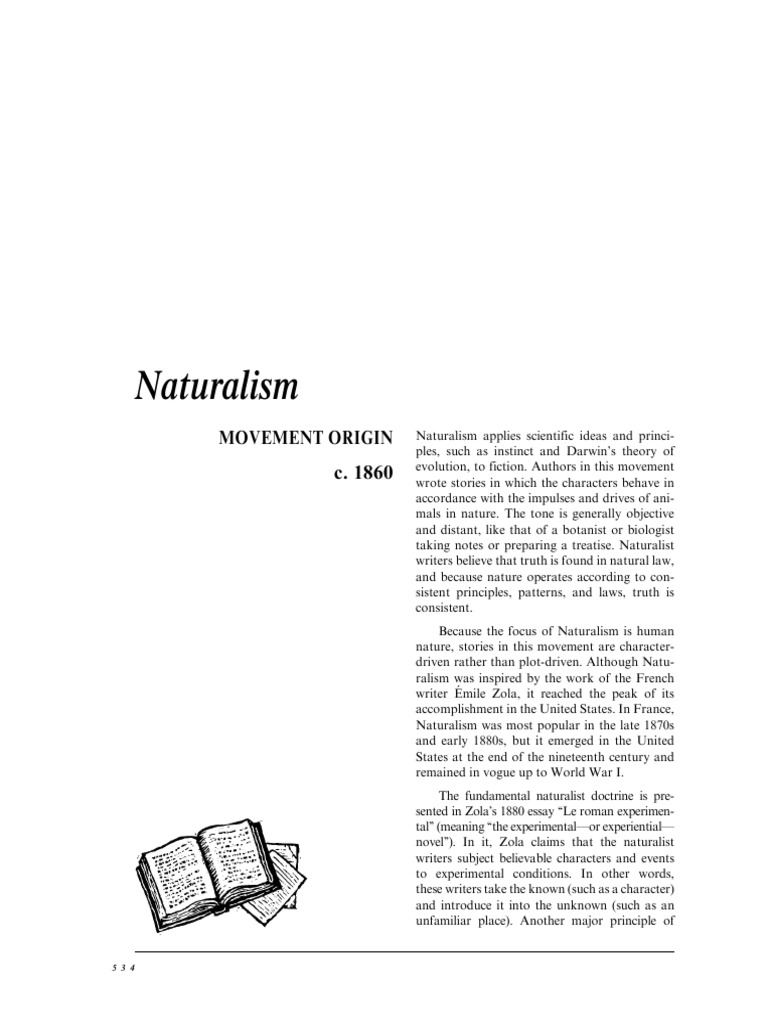 Naturalism | PDF | The Age Of Innocence