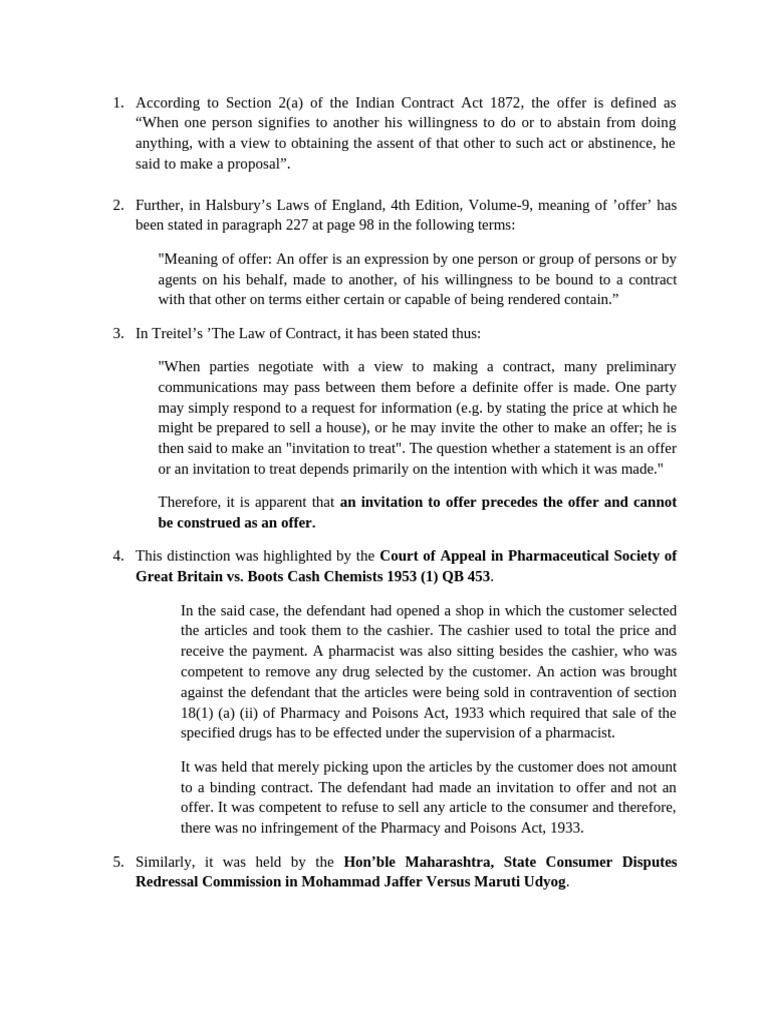 Compilation of Invitation To Offer | PDF