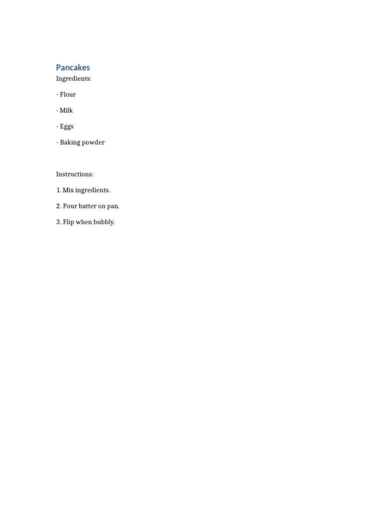 Recipe 5 | PDF