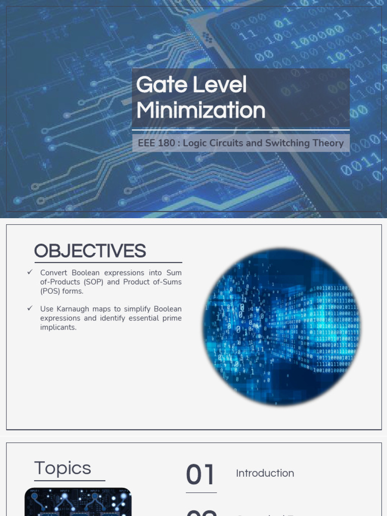 4 Gate Level Minimization | PDF | Boolean Algebra | Teaching Mathematics