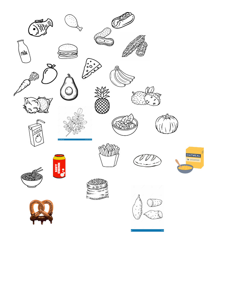 Grow Foods Printable Coloring Page | PDF