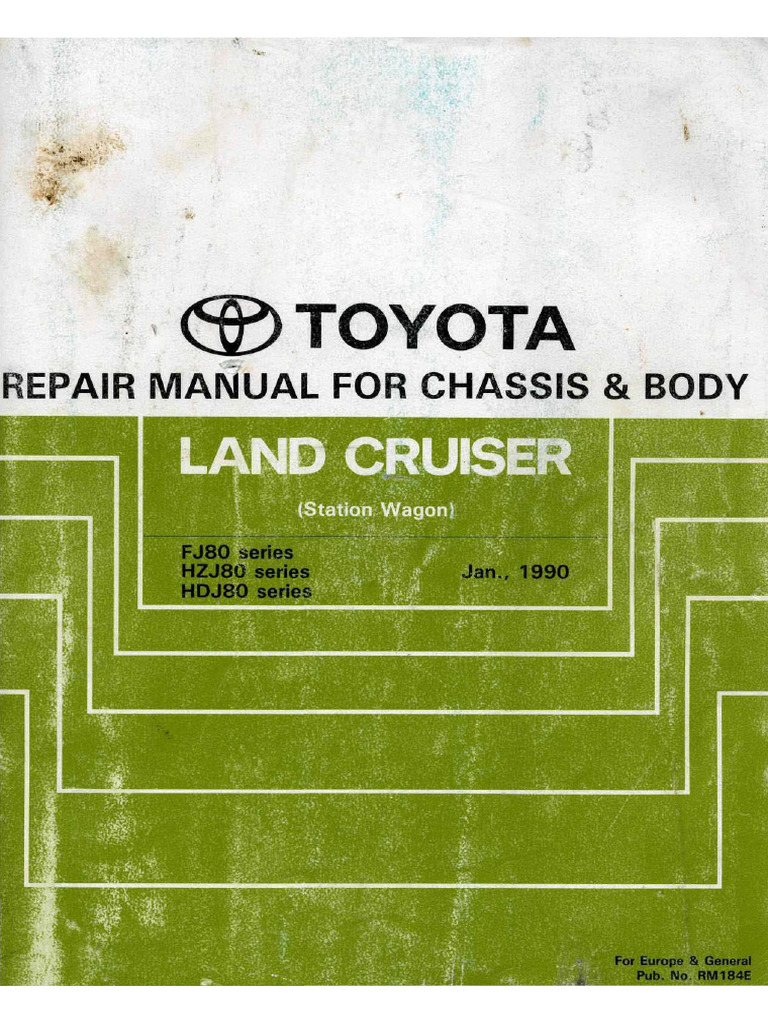 FJ HDJ Hzj-800 Series Chassis | PDF | Manual Transmission | Four Wheel ...