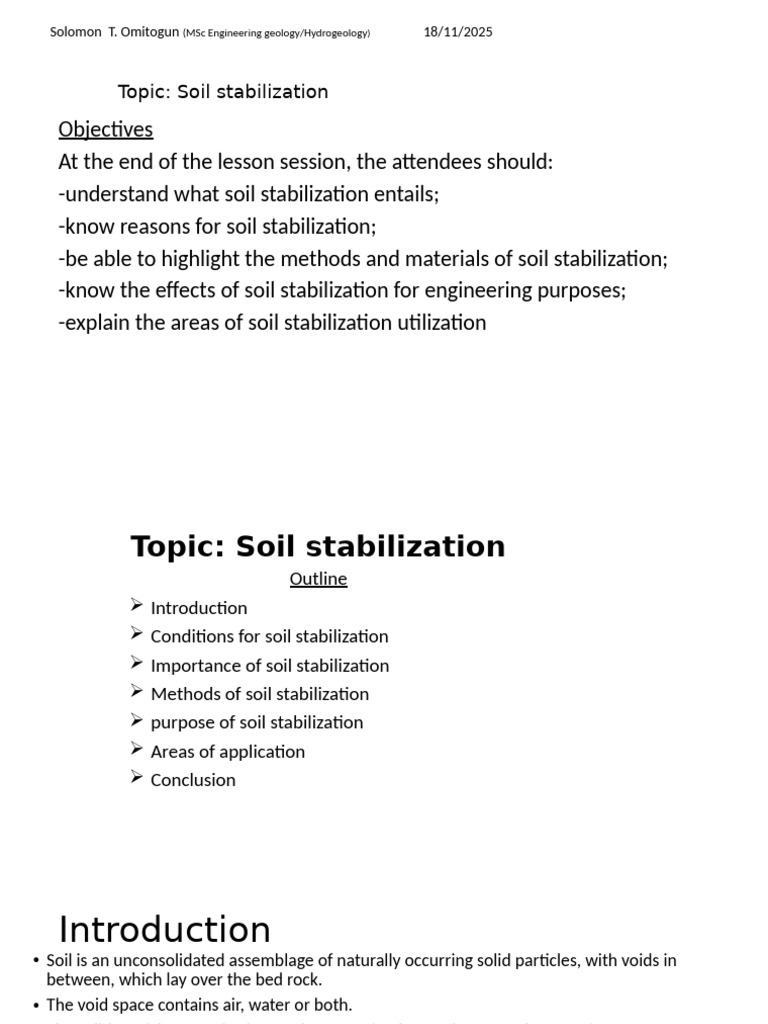 Soil Stabilization Techniques and Benefits | PDF | Lime (Material) | Soil