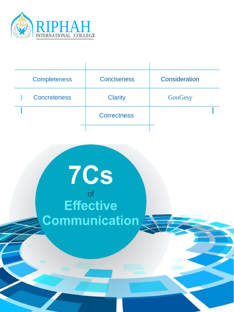 7cs Effective Communications | PDF | Communication | Plagiarism