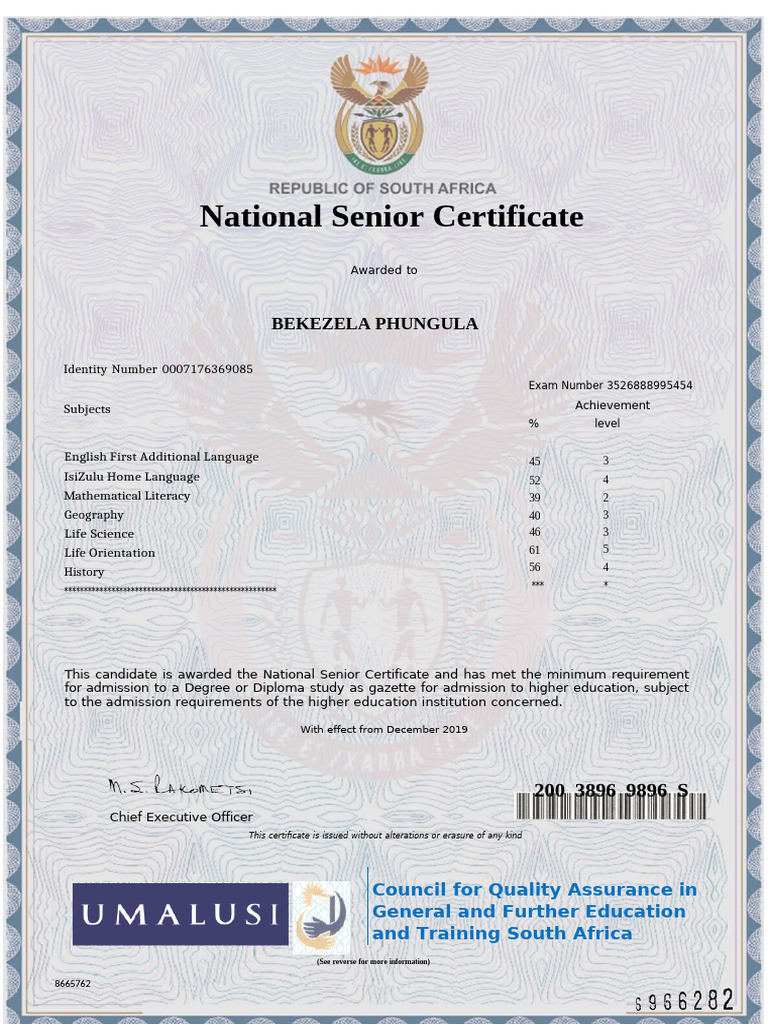 Beke Zela | PDF | Qualifications | Educational Stages