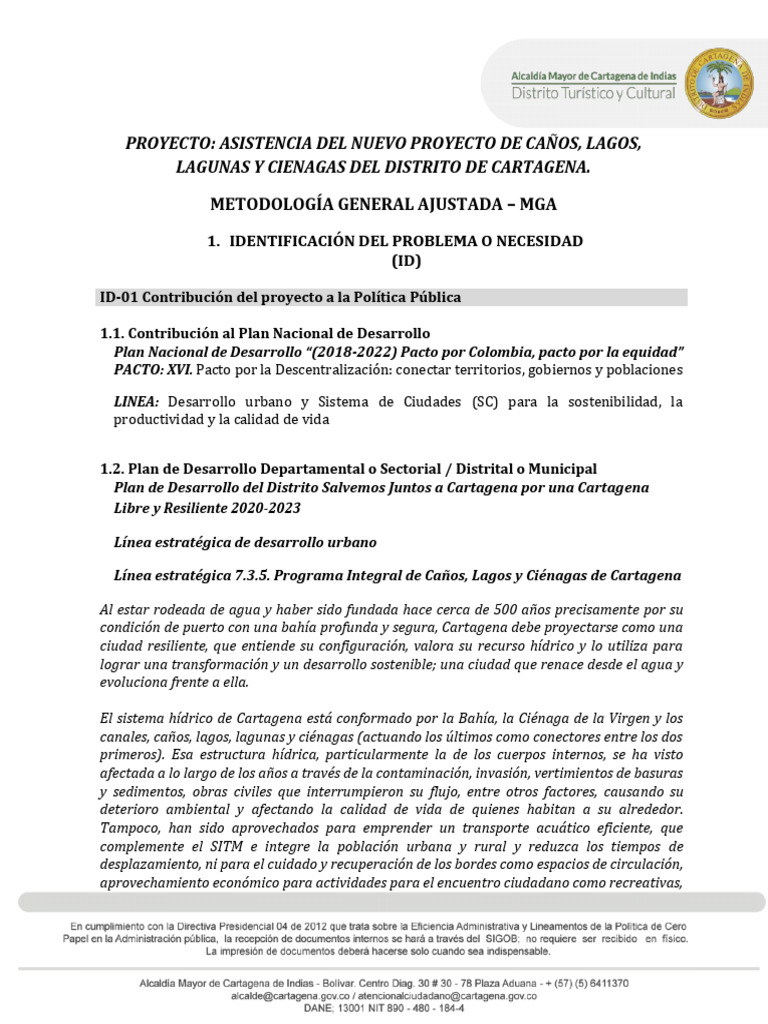 1 Documento Técnico Vr Final (1) | PDF | Planificación | Entorno natural
