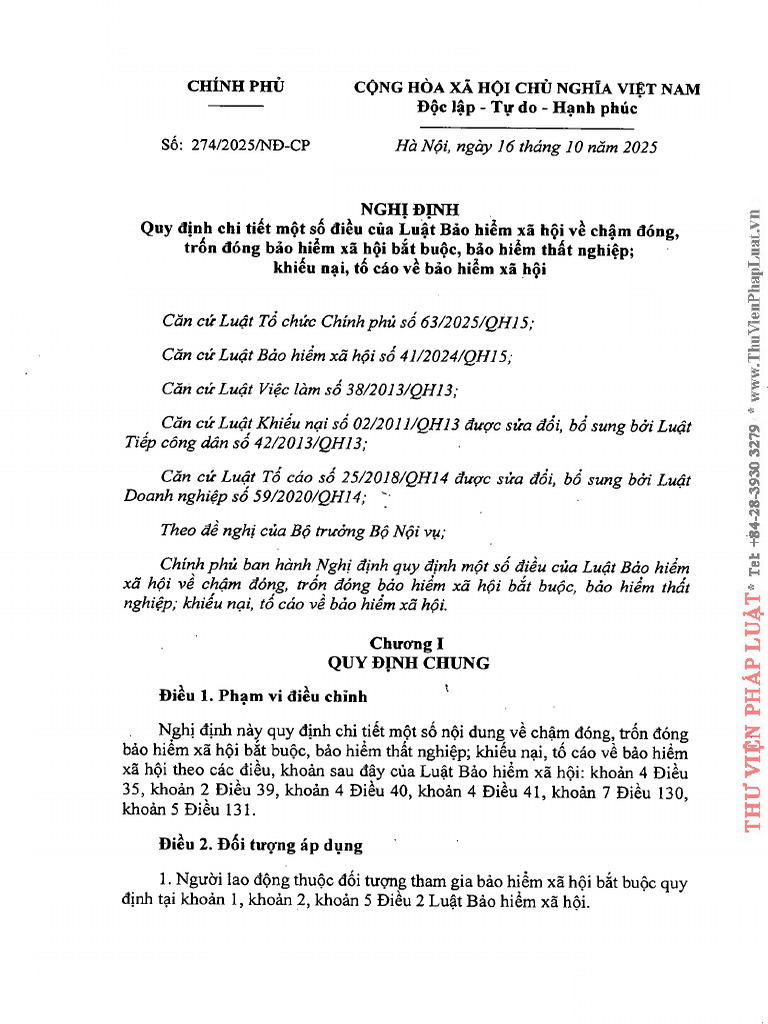 Nghị định 274.2025.NĐ-CP ngày 16.10.2025 | PDF