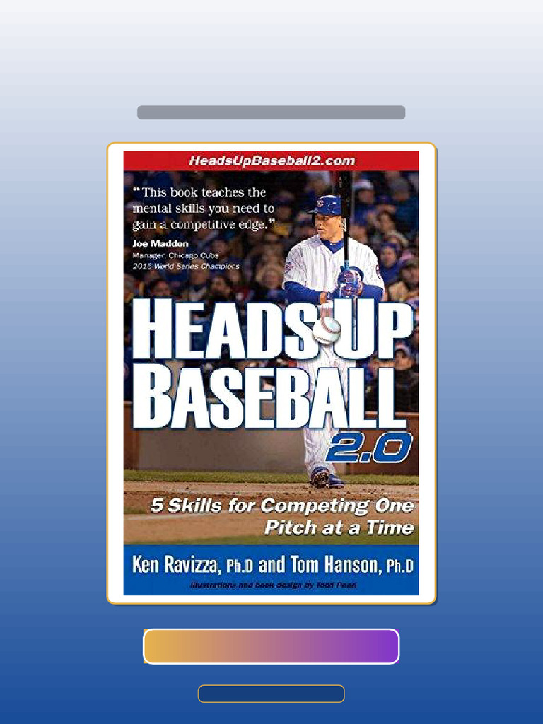 Answers For HeadsUp Baseball 20 5 Skills For Competing One Pitch at A ...