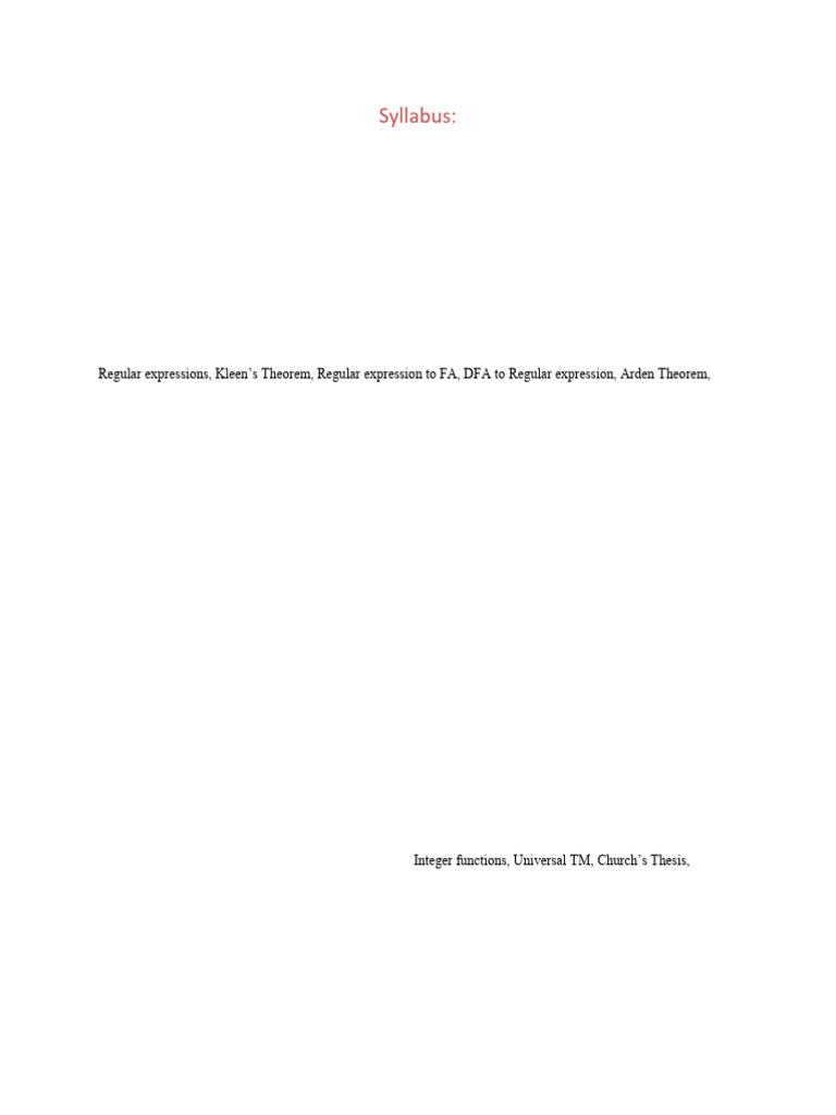 Formal Language and Automata Theory | PDF | Formalism (Deductive) | Theoretical Computer Science