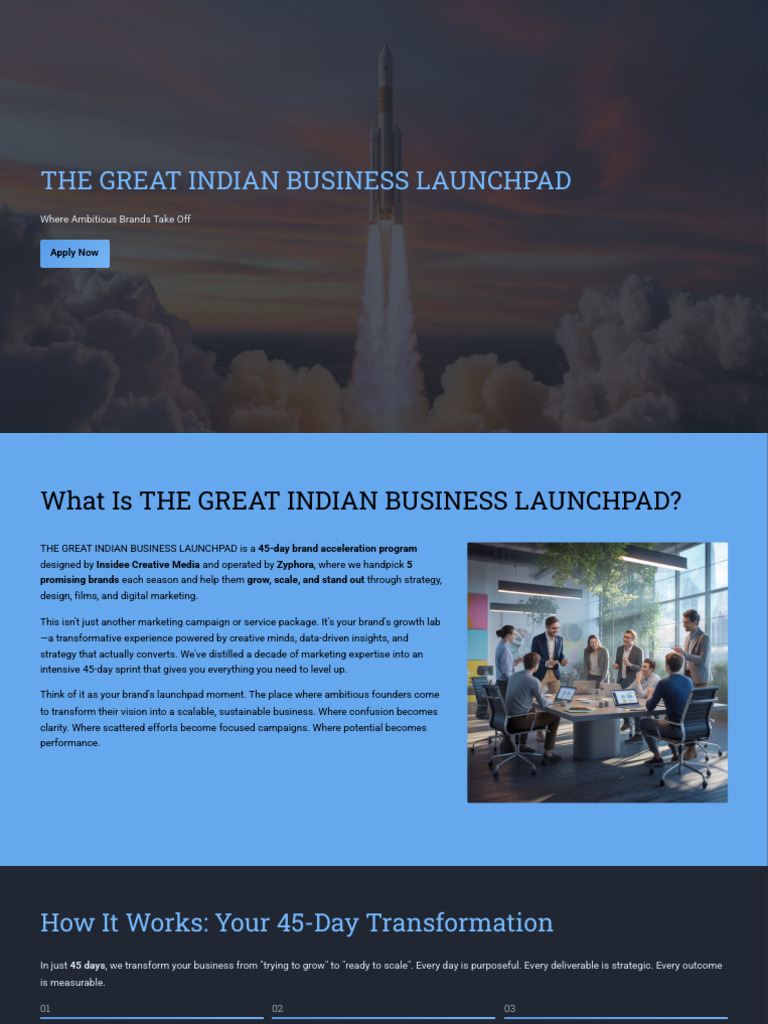 The Great Indian Business Launchpad | PDF | Brand | Performance Indicator
