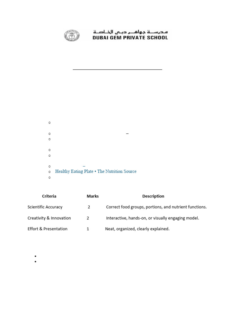 Ks3 Balanced Diet Project | PDF