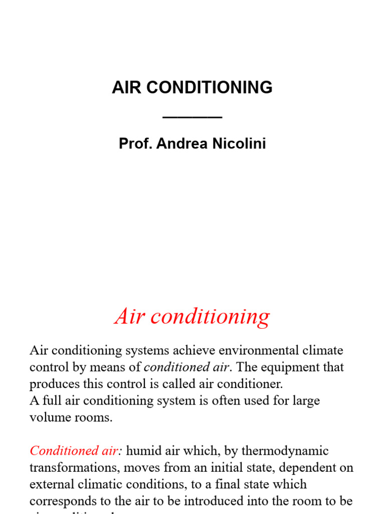 11 Air Conditioning | PDF | Air Conditioning | Humidity