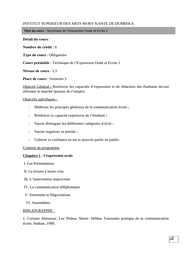 Techniques d'Expression Orale et Écrite | PDF | Nombre grammatical