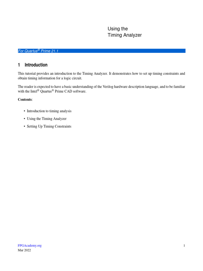 Timequest_Verilog | PDF | Logic Gate | Electronics