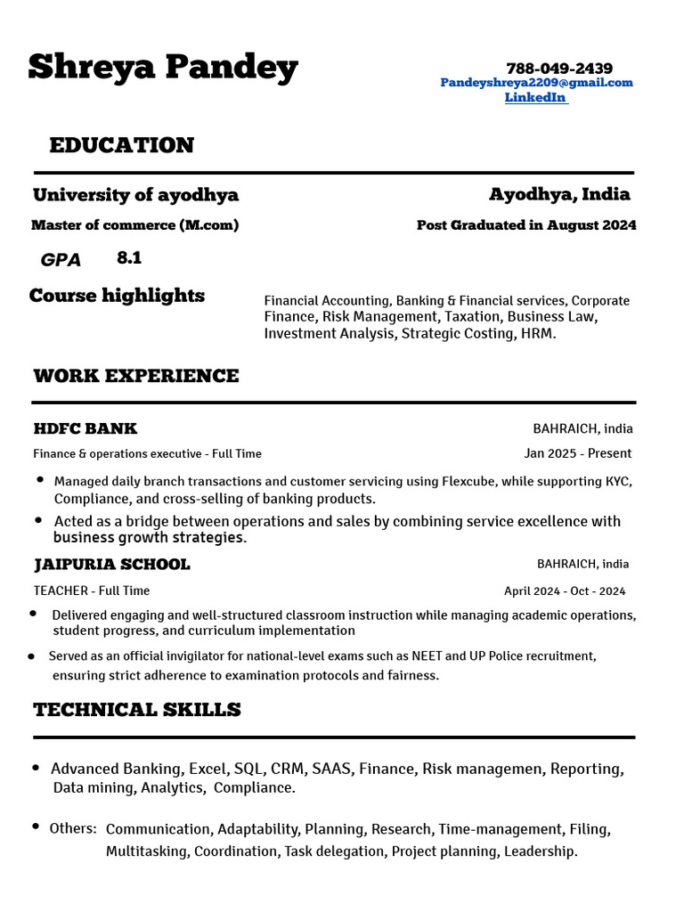 Shreya Pandey PDF | PDF