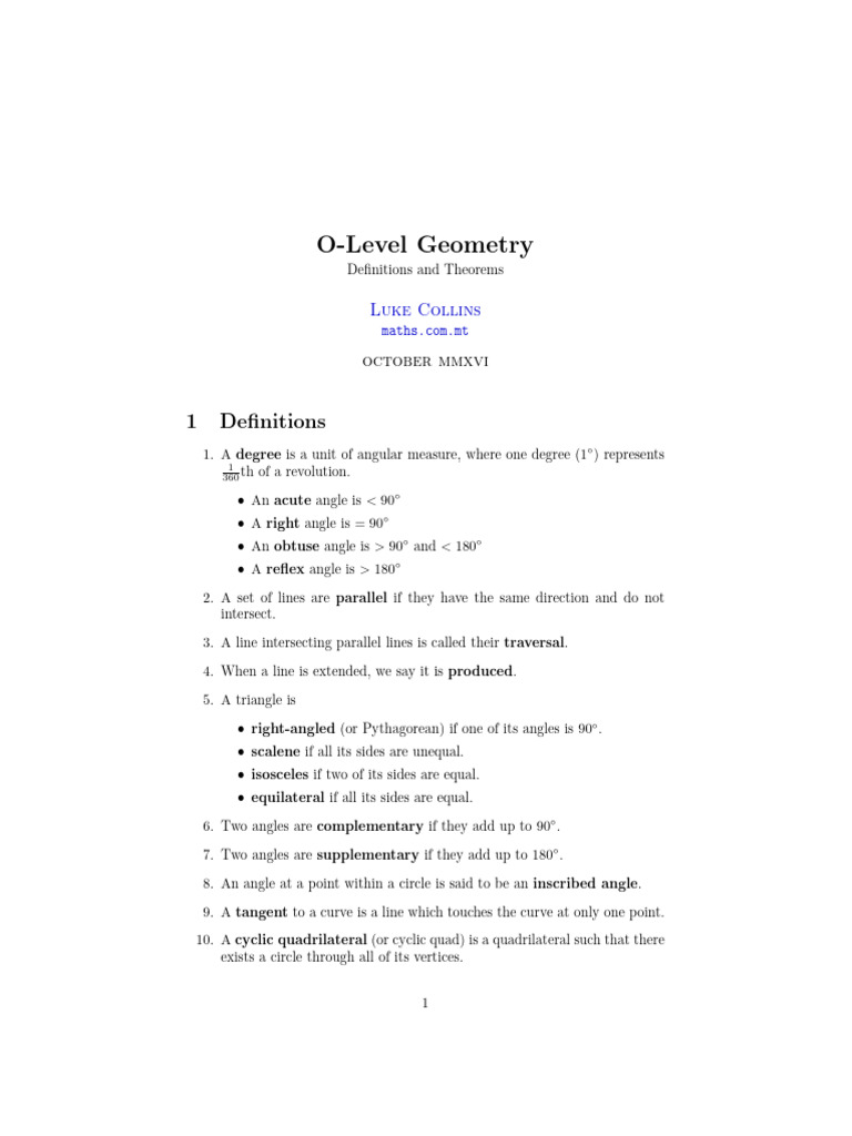 Geometry | PDF | Circle | Angle